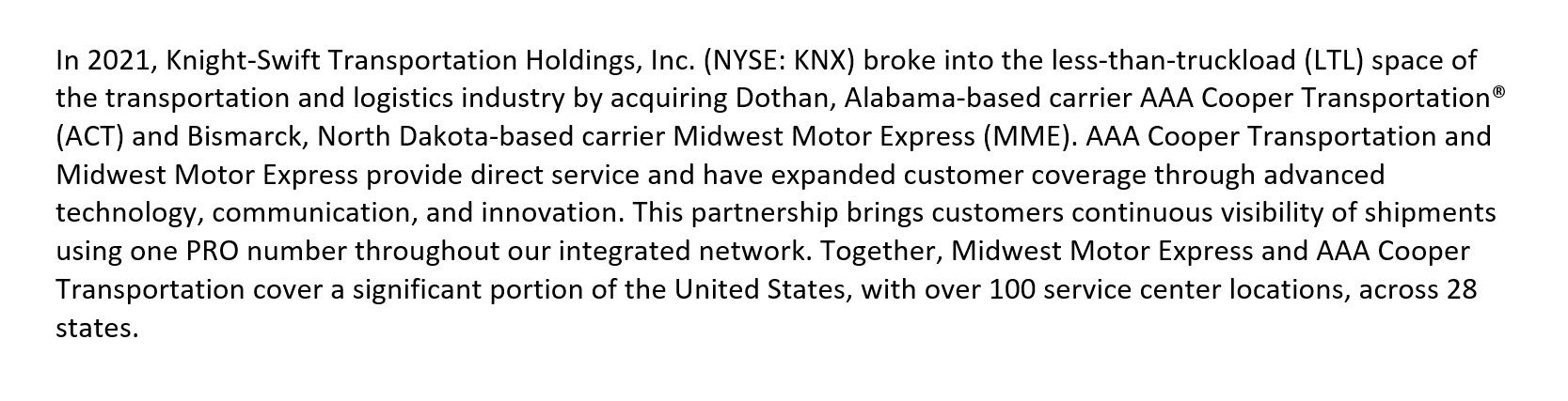 Home | AAA Cooper Transportation